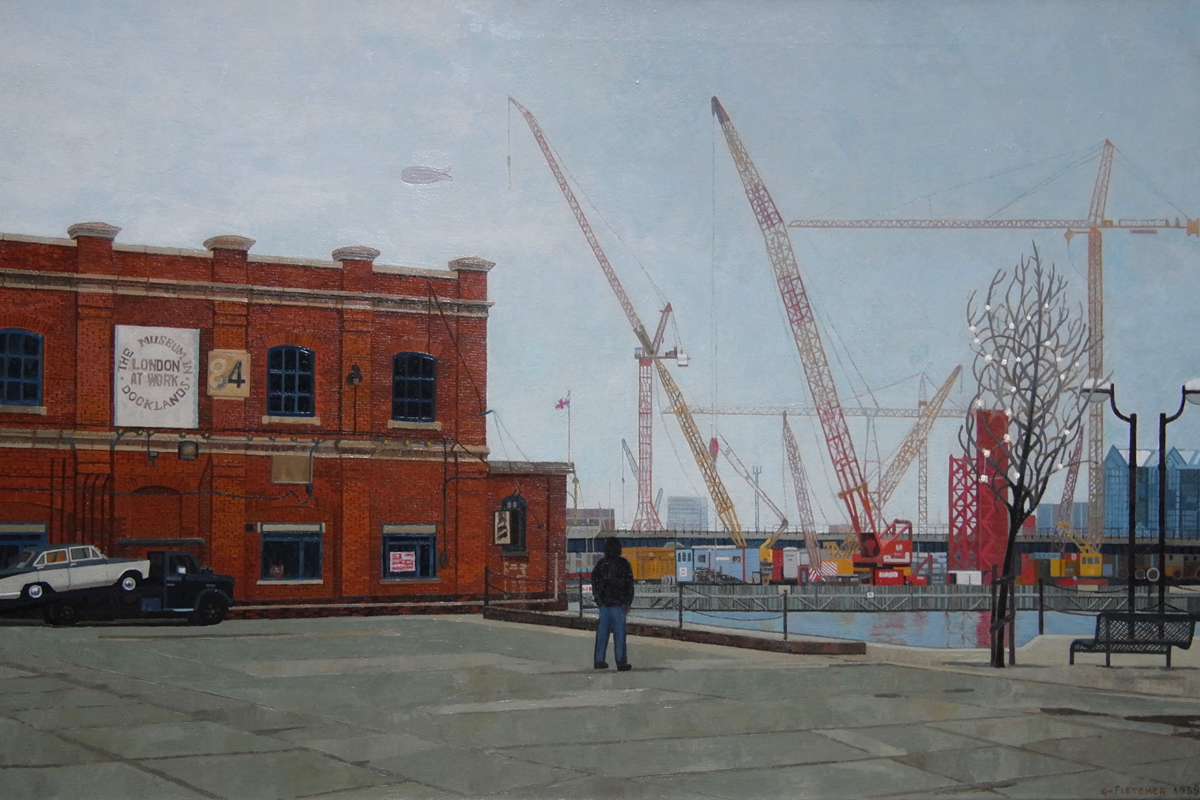Doreen Fletcher London at Work (1989) oil on canvas £2350